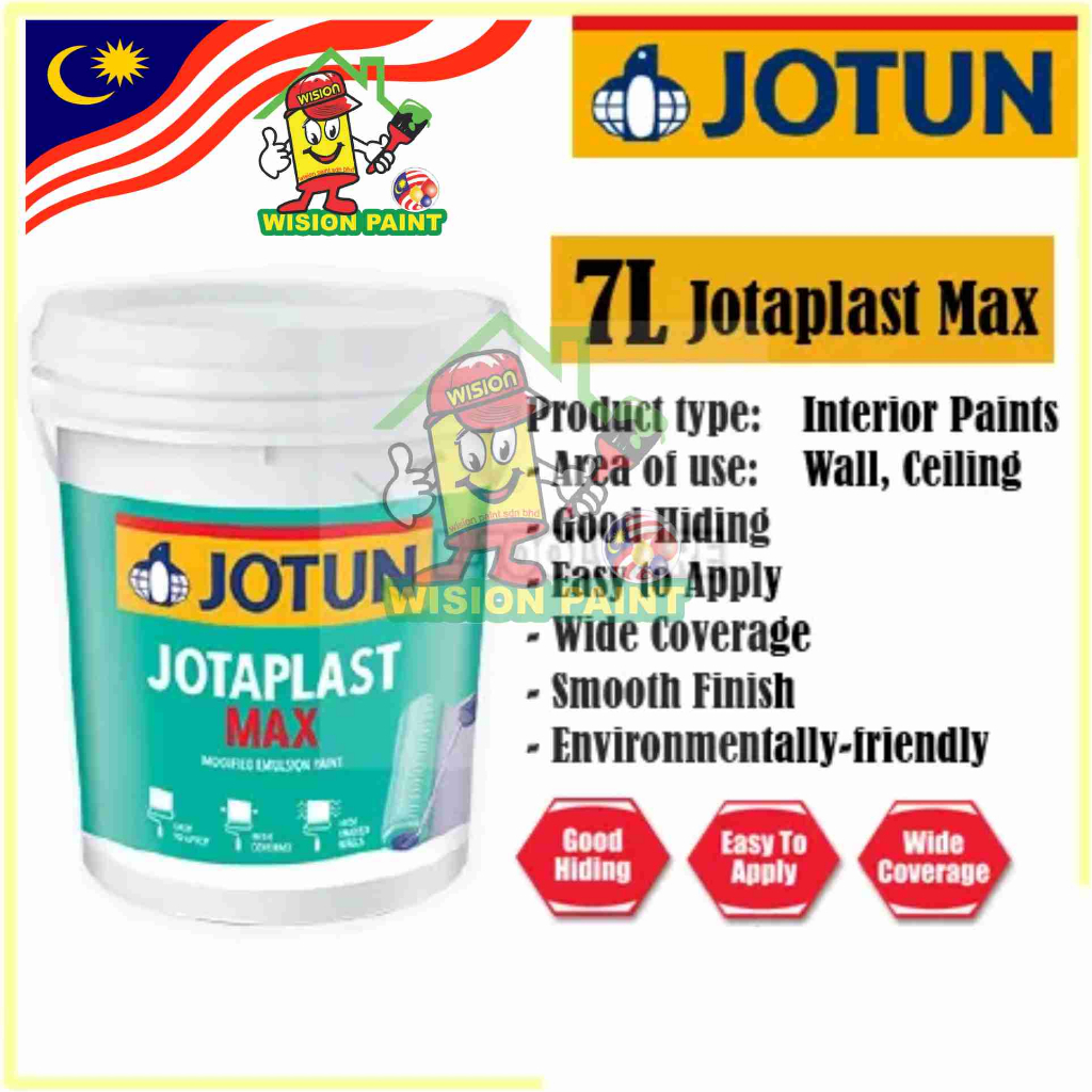 JOTUN JOTAPLAST MAX (7L) INTERIOR EMULSION PAINT | Shopee Malaysia