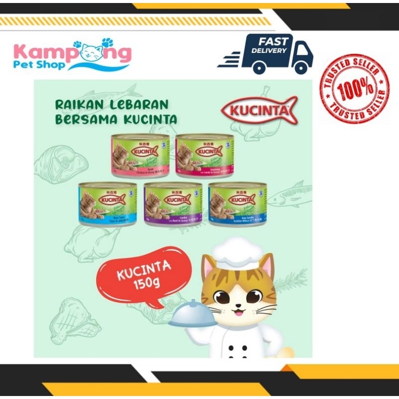Kucinta Canned Wet Cat Food - 150g | Shopee Malaysia