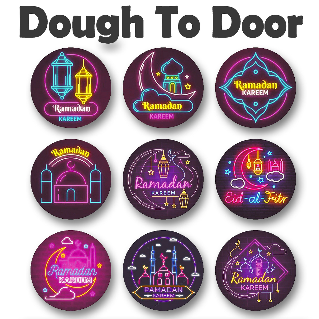 Hari Raya Ramadan Aidilfitri Thank You Sticker Label Pelekat Bulat ...