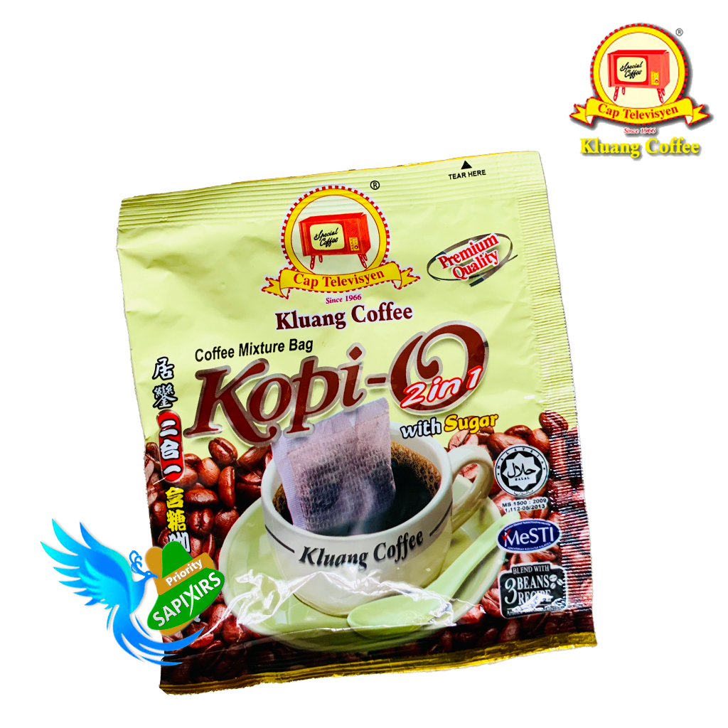 (1x Sachet) Premium Quality Kopi-O 2 in 1 with Coffee Sugar Mixture Bag ...