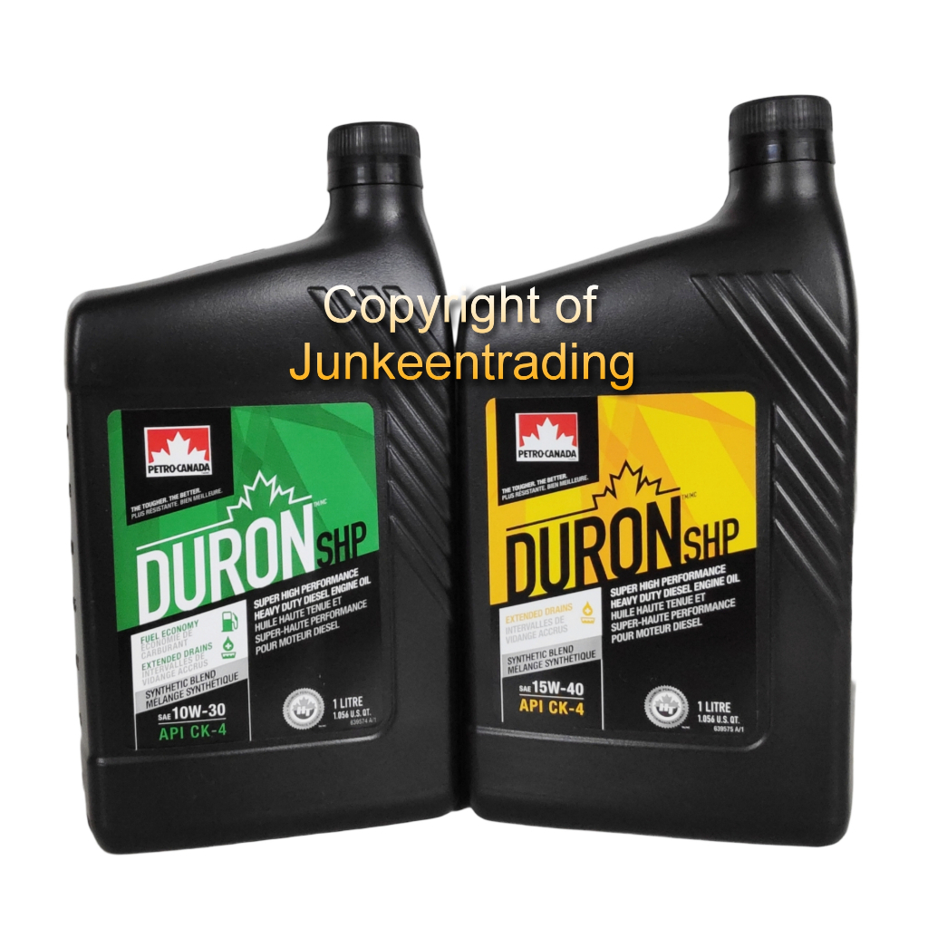 1L Petro-Canada Duron SHP 10W-30 10W30 / 15W-40 15W40 Synthetic Blend ...