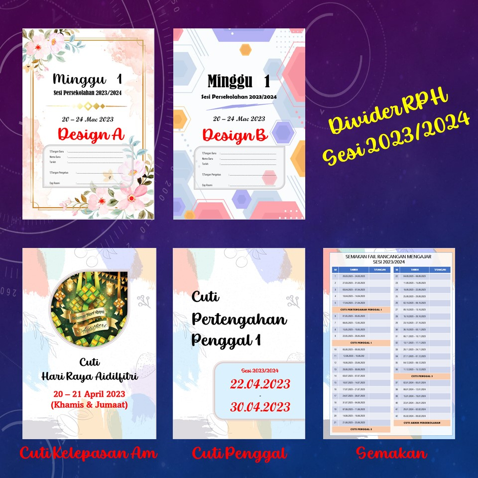 Divider Fail RPH Sesi 2023/2024 | Shopee Malaysia