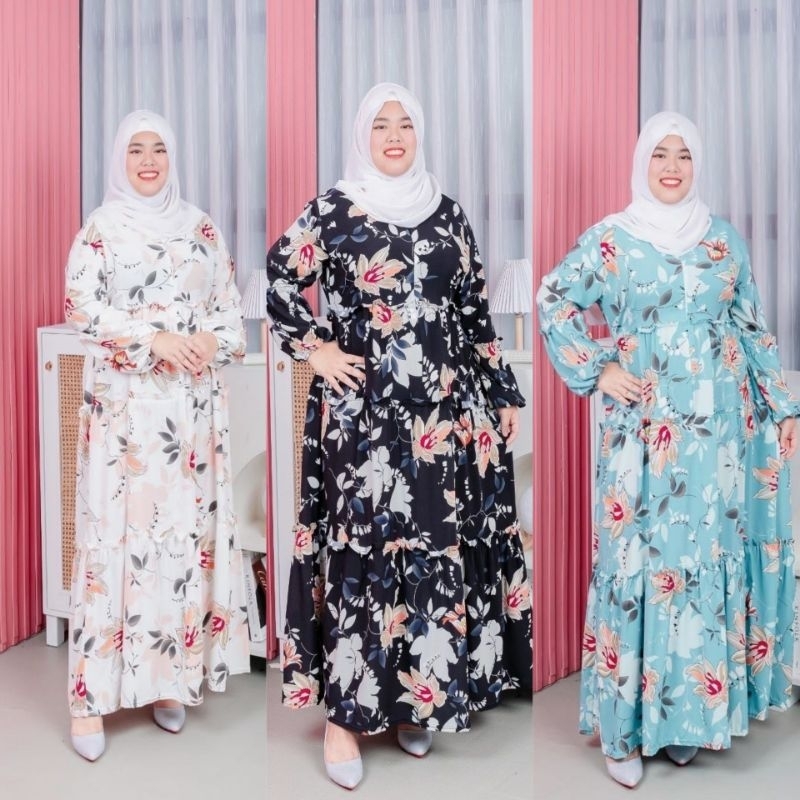 BIG SIZE‼️Dress Batik Aloha Hawaii Beach Dress girl fashion Spring And ...
