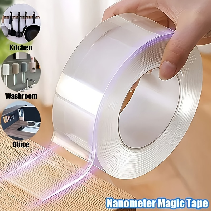 Wide 3CM 2 Meter Long Multi-Functional Double Clear PU Gel Nano Tape ...
