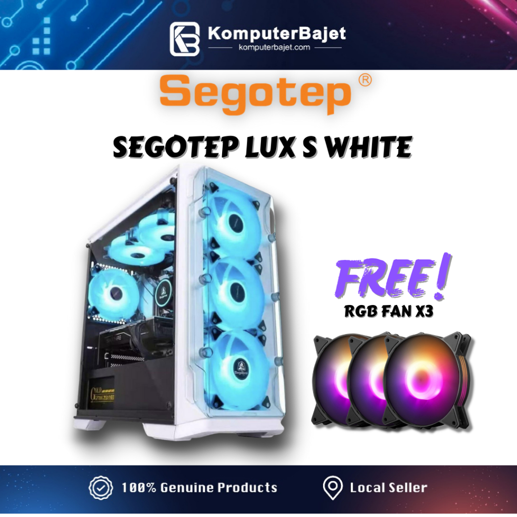 SEGOTEP GAMING ATX MATX CASING ARGB LED FAN PC CASING ARTIST PRO GANK ...