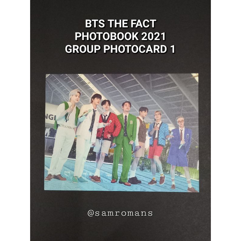 OFFICIAL BTS THE FACT PHOTOBOOK 2021 GROUP PHOTOCARD 1 | Shopee Malaysia