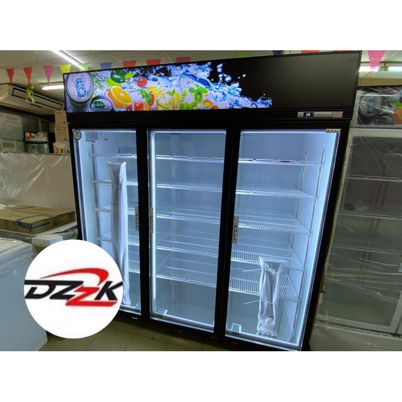 New 2025 SCBC-3DT BK Solid Cool 1886L 3 Doors Chiller With Tempered ...