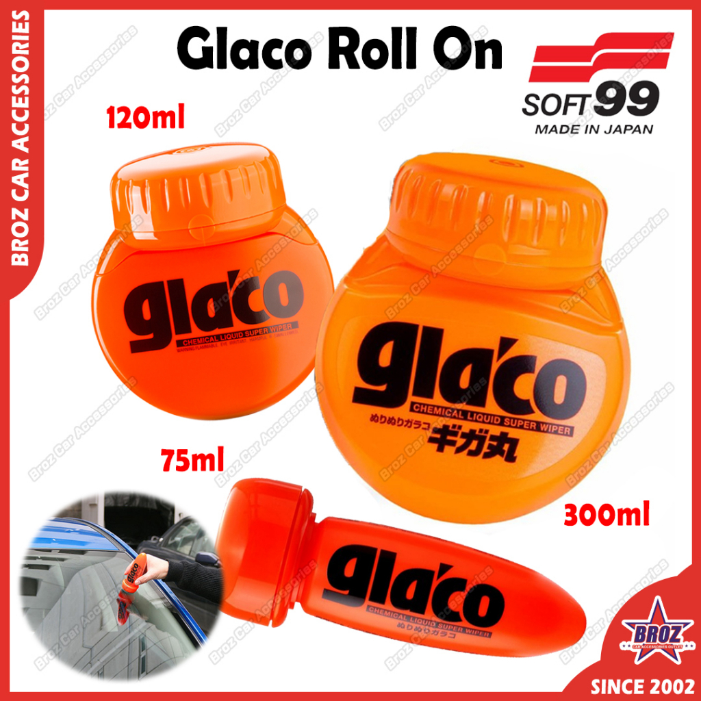 SOFT 99 Glaco Big Roll On Water Repellant Window Windscreen Mirror ...