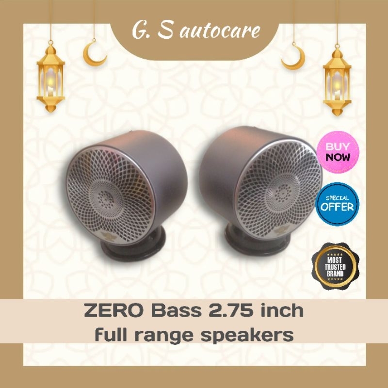 ZERO BASS 2.75 inch full range speakers loud speaker tweeter bass for ...