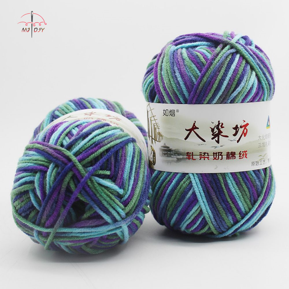 5ply Yarn(Mix) Crochet Knitting Yarn 5 Ply Milk Cotton Benang Kait/Yarn ...