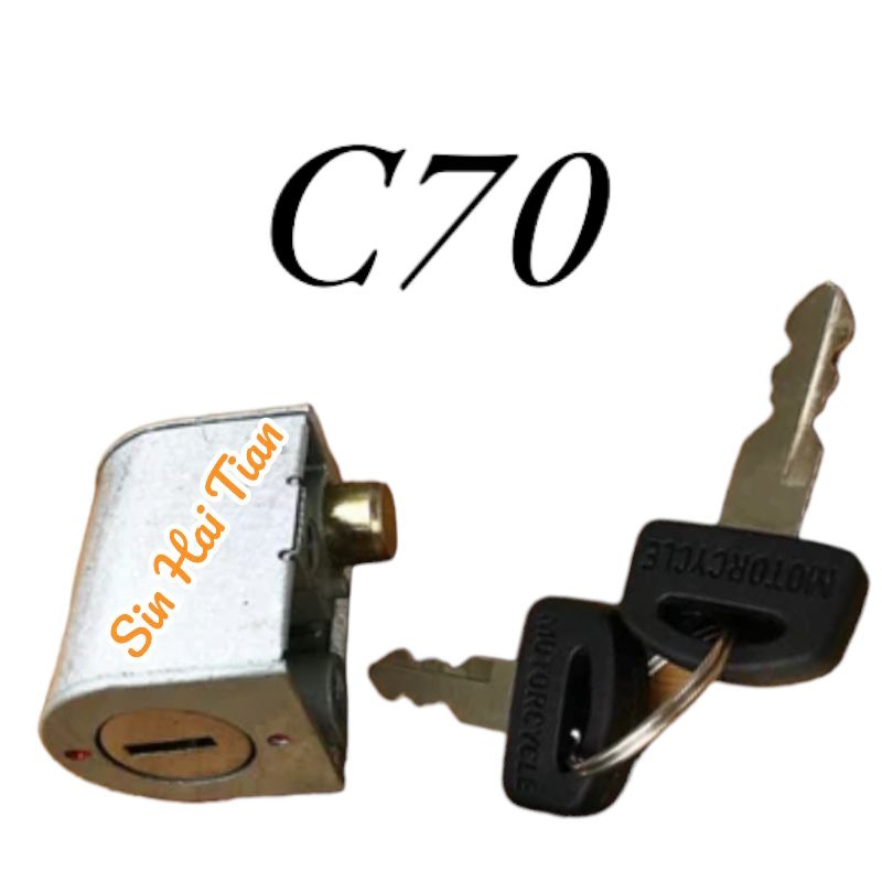 Honda C70 Handle Lock Key OEM | Shopee Malaysia