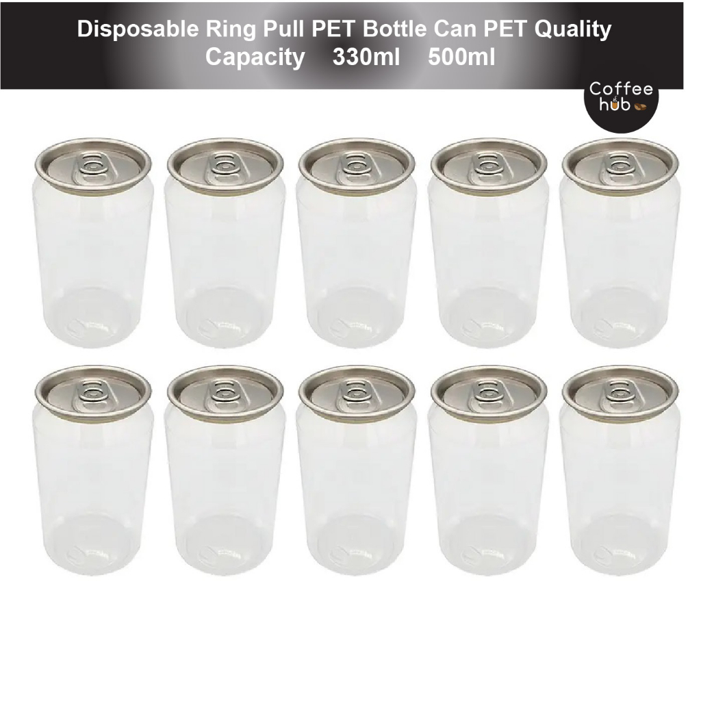 (Ready Stock)Disposable Ring-Pull Can Beverage Bottle PET Water Bottles ...