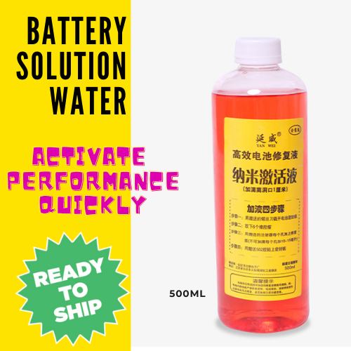 Restore battery performance BYC air bateri kereta battery acid water ...
