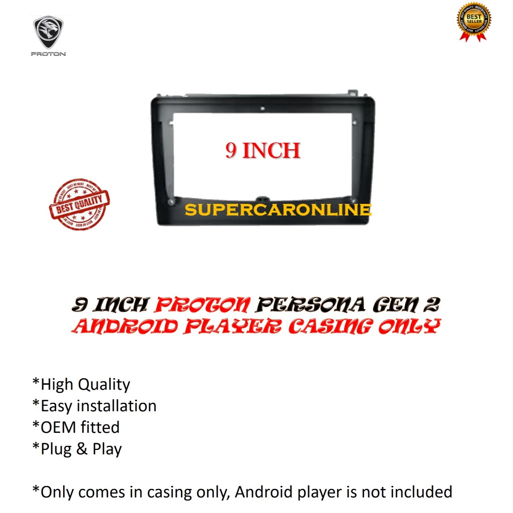 ANDROID PLAYER CASING FOR PROTON GEN2 / PERSONA 2007 - 2015 9 INCH WITH ...