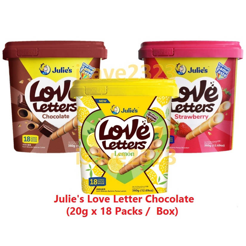 [HALAL] Julie's Love Letter (20g x 18 Packs / Box) - Chocolate ...