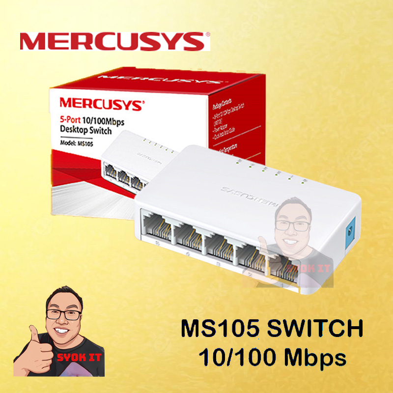 Mercusys MS105 5 PORT / MS108 PORT GIGABIT 10/100Mbps Desktop Ethernet ...