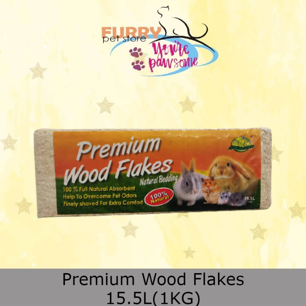 Premium Wood Flakes Natural Bedding -1kg | Shopee Malaysia