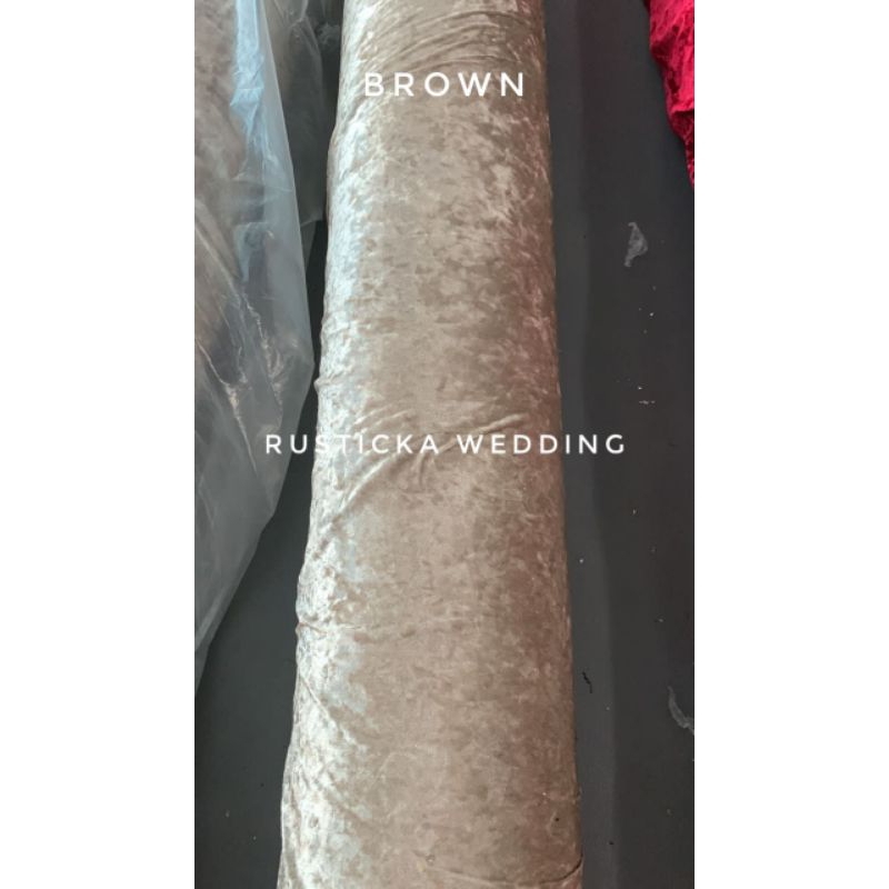 Kain Backdrop Pelamin Velvet Kain Velvet Plush baldu Meter Wedding ...