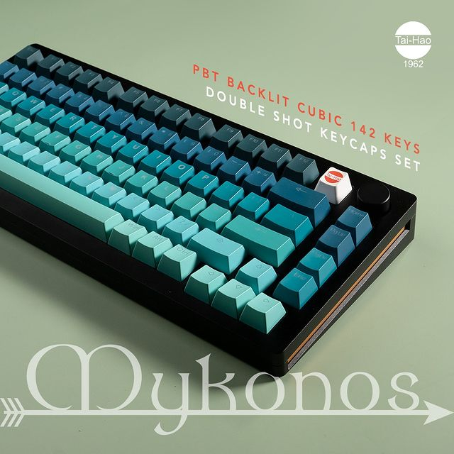 Tai-Hao 140 Keys PBT Backlit Cubic Profile Mykonos Keycaps | Shopee ...