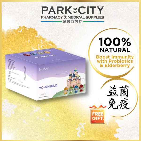 [ FREE GIFT] Biobay Yo-Shield Sachet 30s (Prebiotics + Probiotics, Elderberry, Vitamin C & D ...
