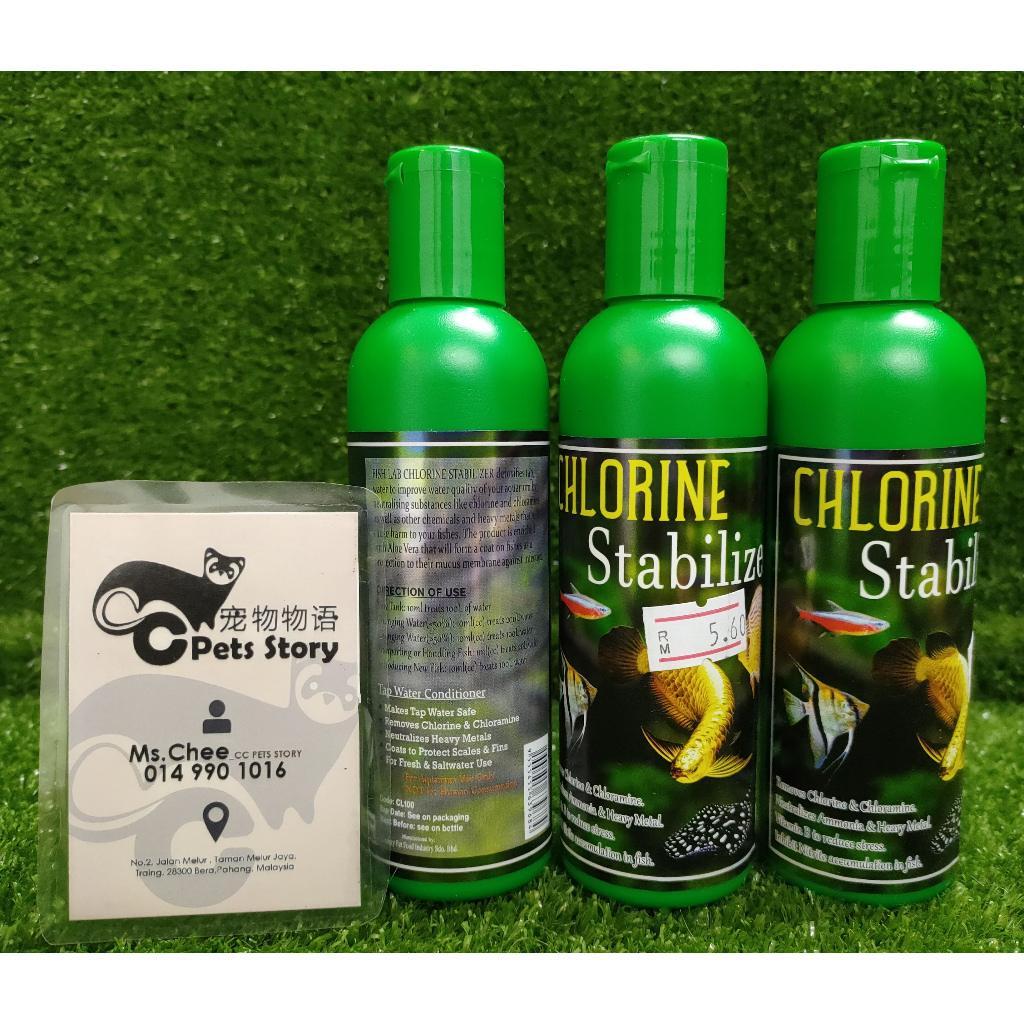 CC Pets Story Ready Stock | Fish Lab Chlorine Stabilizer with Aloe Vera ...