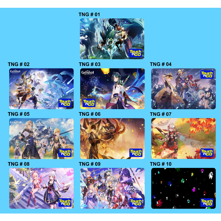 Sticker Card Cover Skin Touch n Go Waterproof High Quality TnG Cards ...