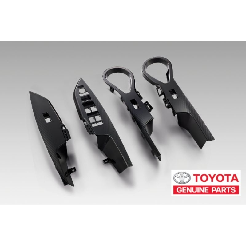 TOYOTA VIOS 2023 DOOR WINDOW SWITCH PANEL COVER GLOSS BLACK | Shopee ...