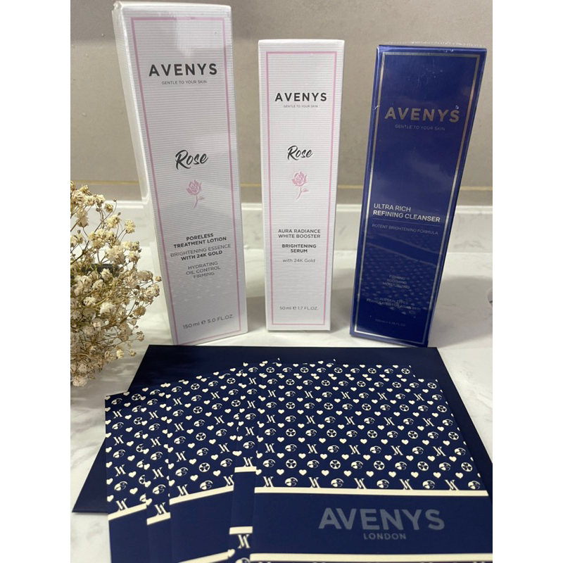 AVENYS SKINCARE SET ROSE SERUM LOTION CLEANSER | Shopee Malaysia