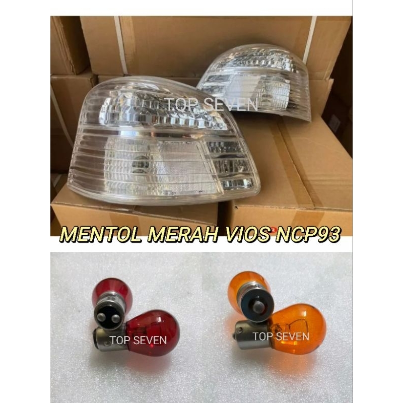 Toyota Vios NCP93 Albino Tail Lamp Bulb Red / Mentol Merah / Lampu ...