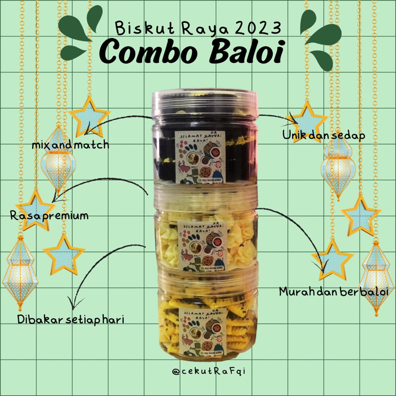 Biskut raya RAHMAH combo Berbaloi murah dan sedap | Shopee Malaysia