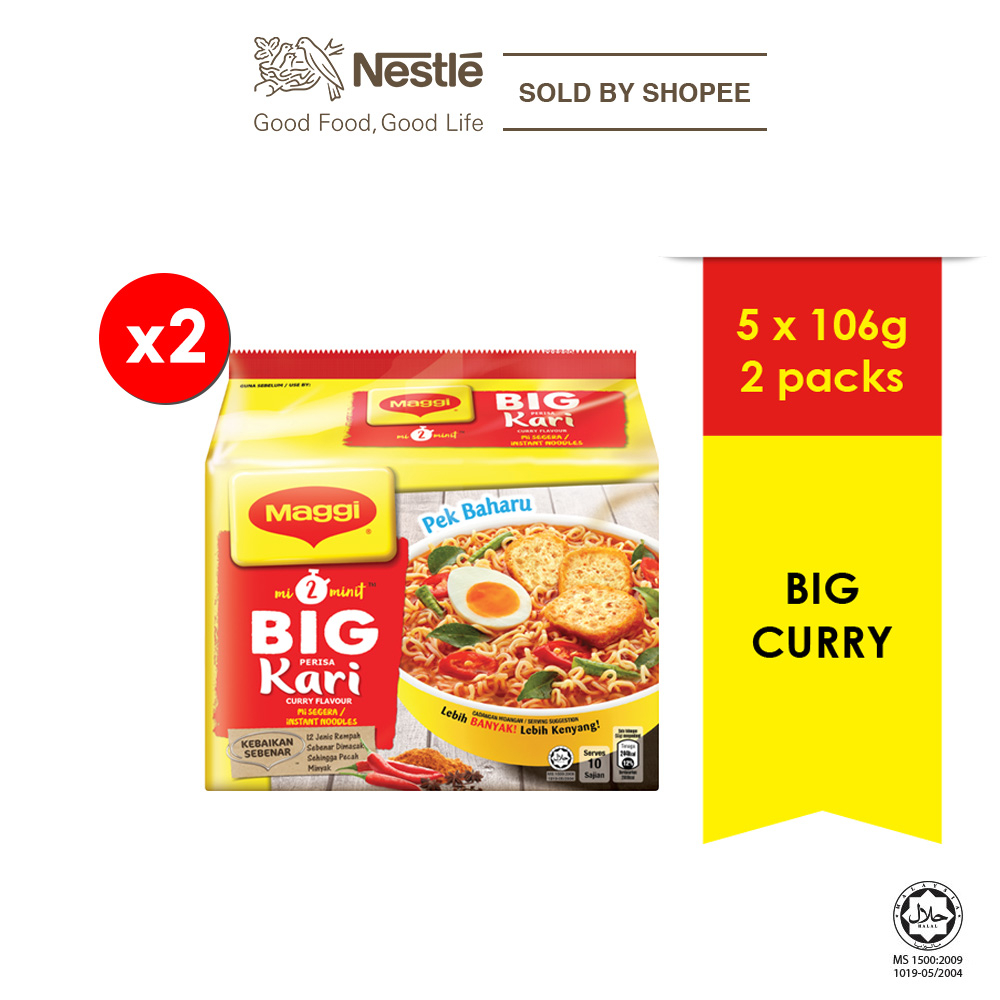 MAGGI 2 Minute Big Curry (106g x 5 Packs x 2) - | Shopee Malaysia