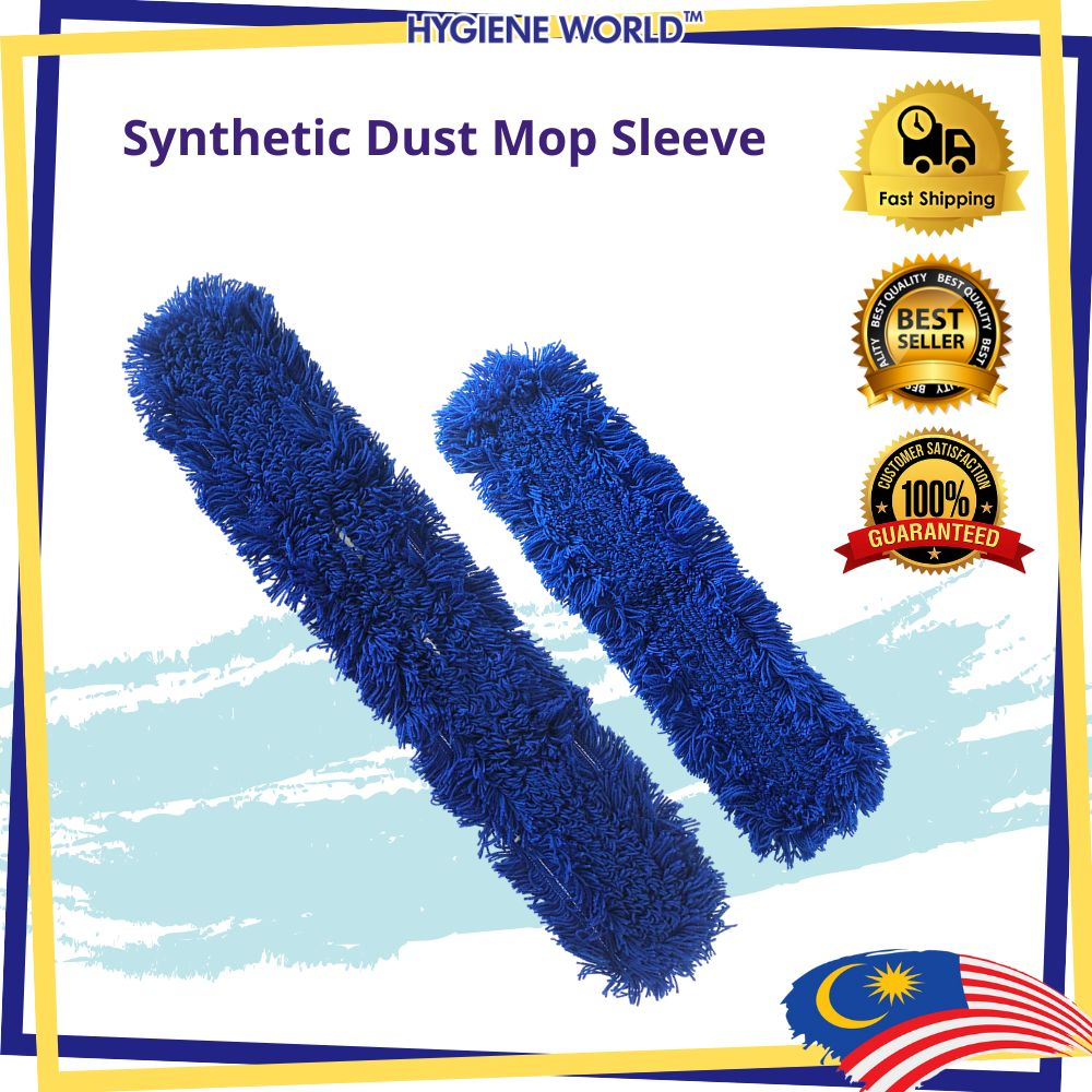 Synthetic Dust Mop Sleeve 60cm 80cm / Dust Control Mop Refill / Flat Mop / Cleaning Floor Mop ...
