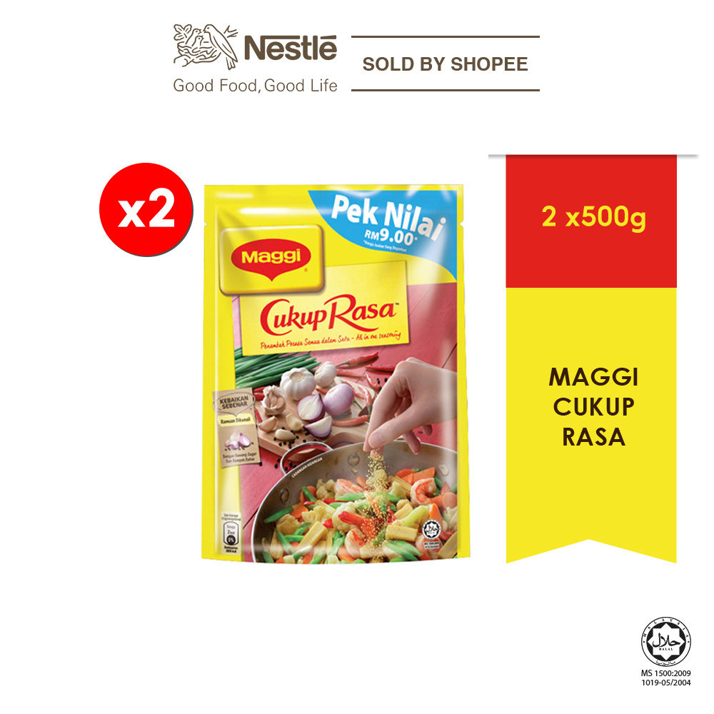 [Bundle of 2] MAGGI Cukup Rasa All-in-One Seasoning 500g (Halal ...