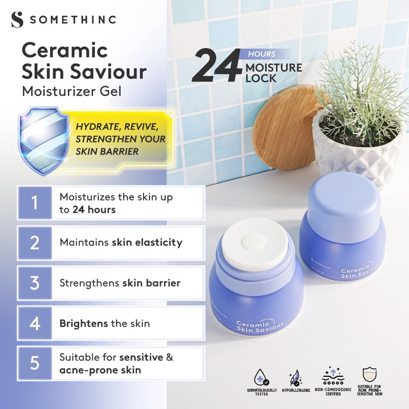 SOMETHINC Ceramic Skin Saviour Moisturizer Gel (50ml) | Shopee Malaysia