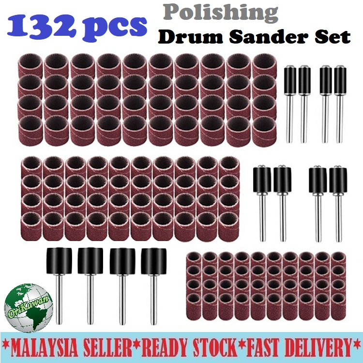 132 PCS (A005) 345 PCS (A005) Drum Sander Set Grinder Accessories ...