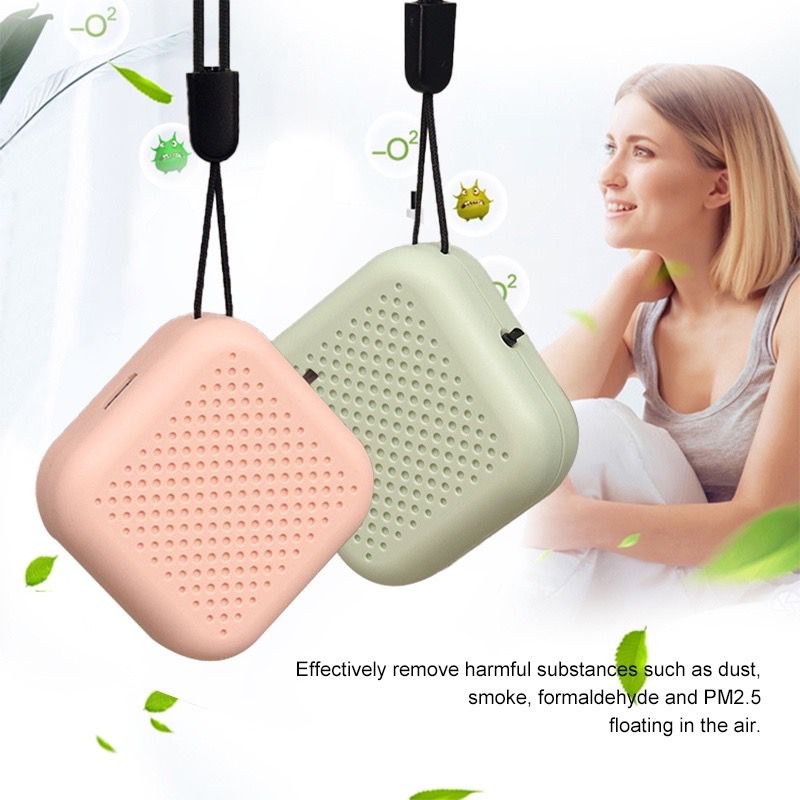 READY!Personal Wearable Purifier Necklace Mini Portable Air Freshener ...