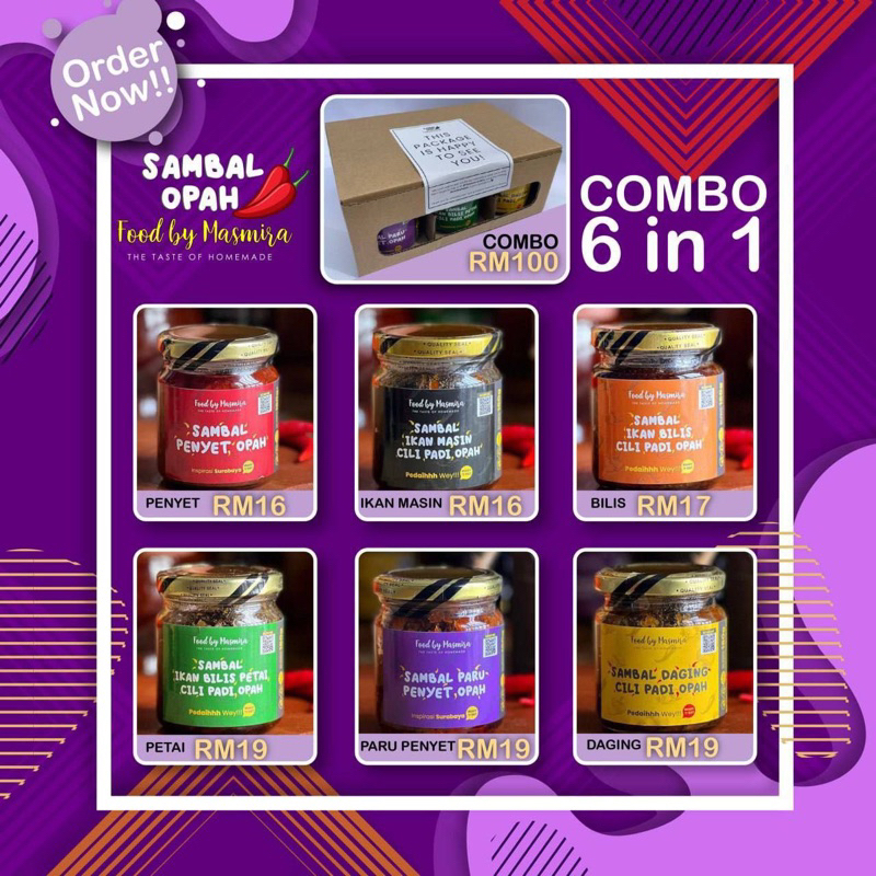 Sambal Opah By Masmira ( 6 in 1 ) | Shopee Malaysia