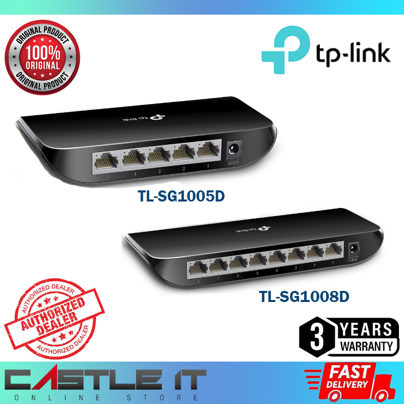 TP-LINK TL-SG1005D / TL-SG1008D 5-Port & 8-Port Gigabit Desktop Switch | Shopee Malaysia
