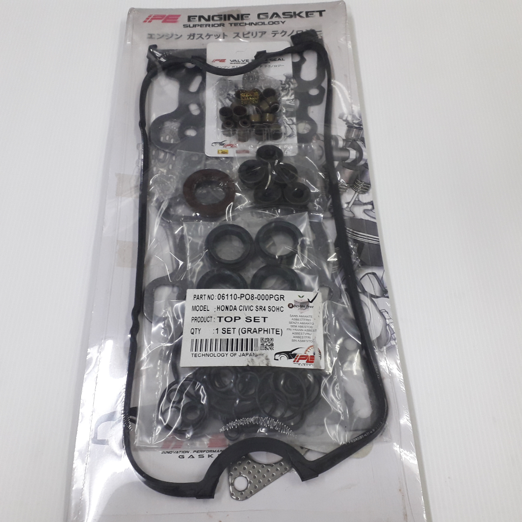 (IPE 06110-P08-000PGR) (Carbon) Head Top Set Gasket for Honda Civic SR4 ...