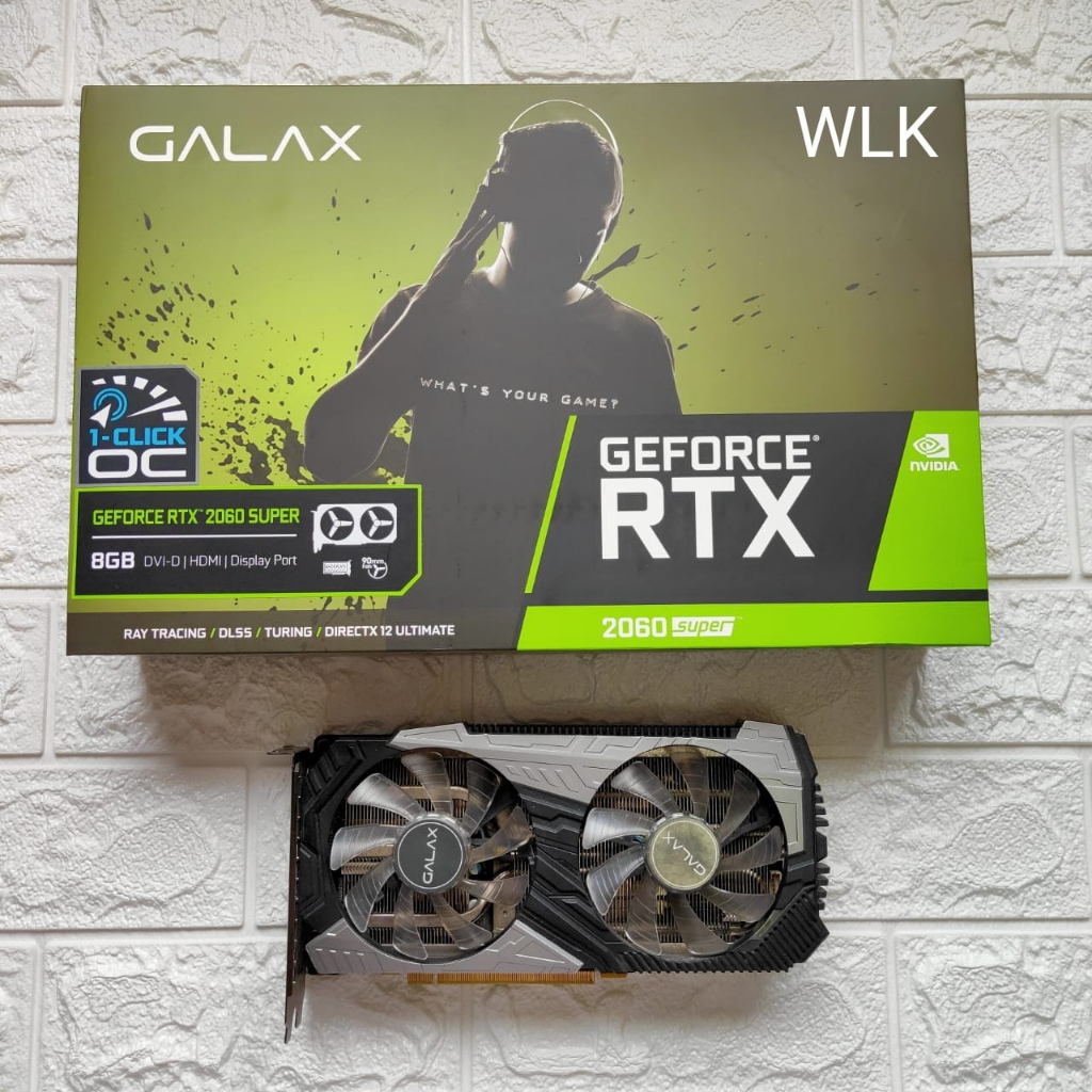 GALAX Graphics Card GeForce® RTX 2060 Super (1-Click OC) Used | Shopee ...