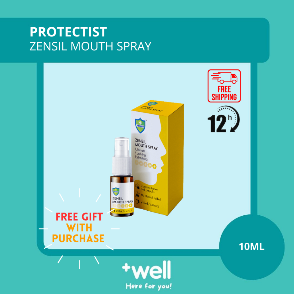 EXP 1/2027 Protectist Zensil Mouth Spray 10mL (Alcohol & Preservatives ...