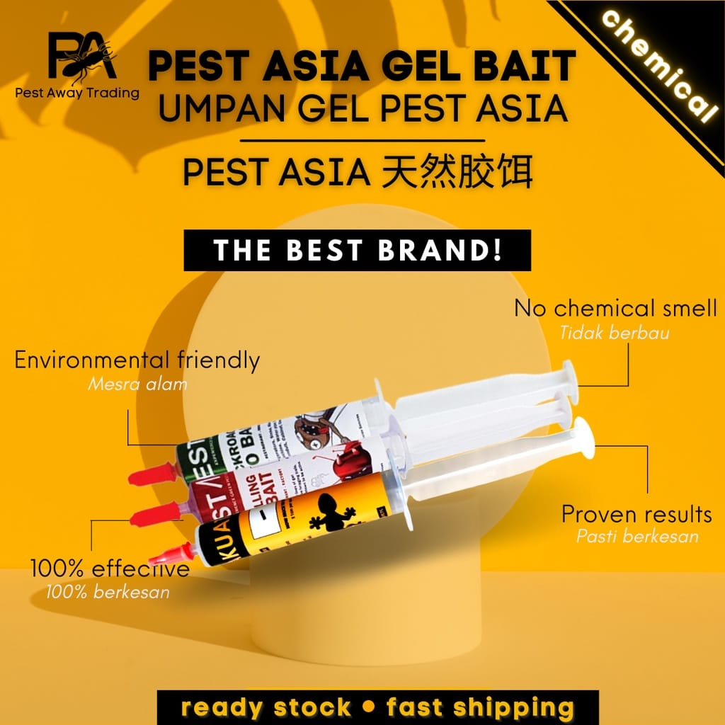 【Box Packing Original】PEST ASIA Cockroach/ANT Eco Gel Bait ANT Killer Ubat Semut /UBAT LIPAS 10g ...