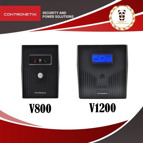 Contronetix Offline UPS V1200 1200VA Built In AVR - 4 Universal Output ...