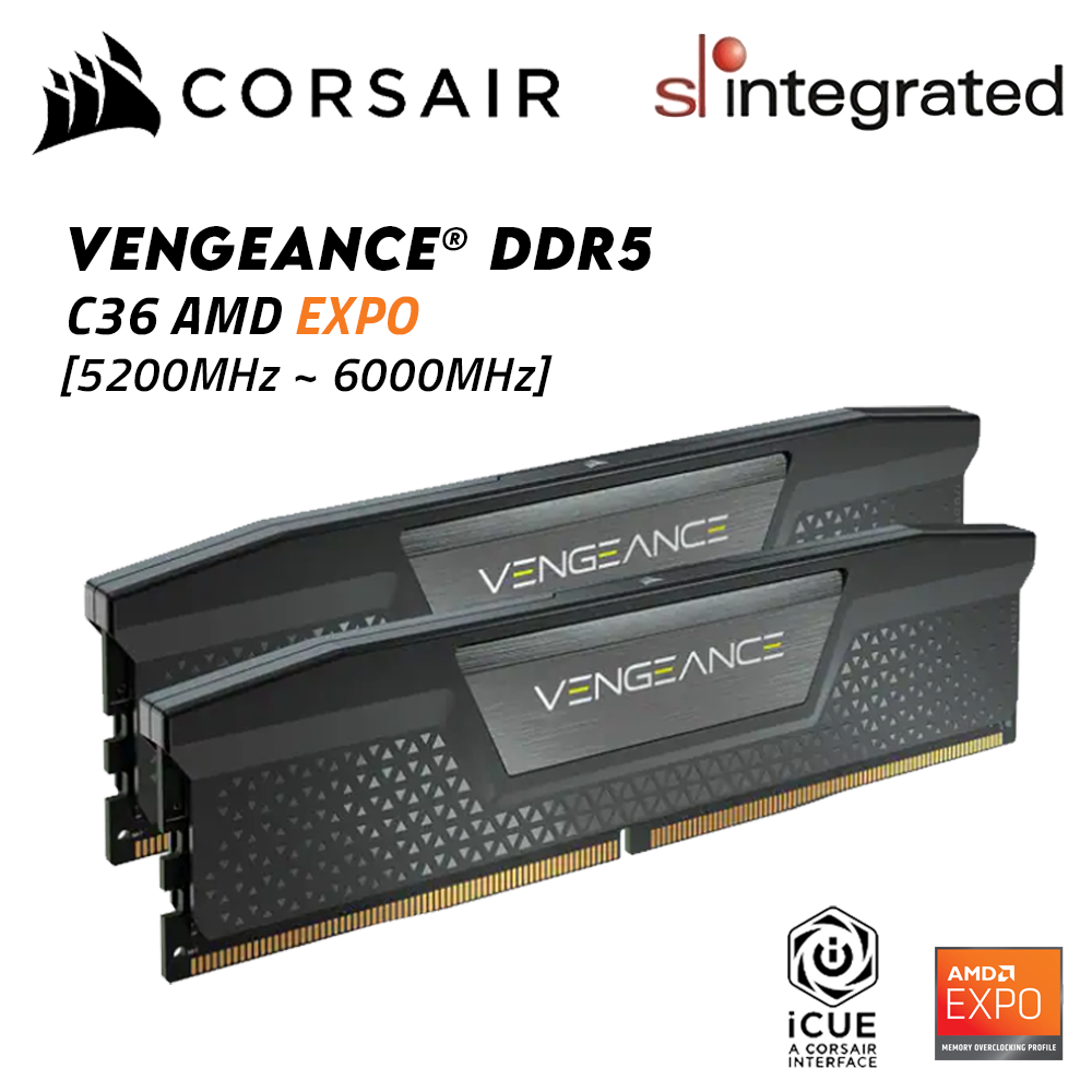 VENGEANCE DDR5 DRAM [5200MHz ~ 6000MHz] AMD EXPO Memory Kit | Shopee ...