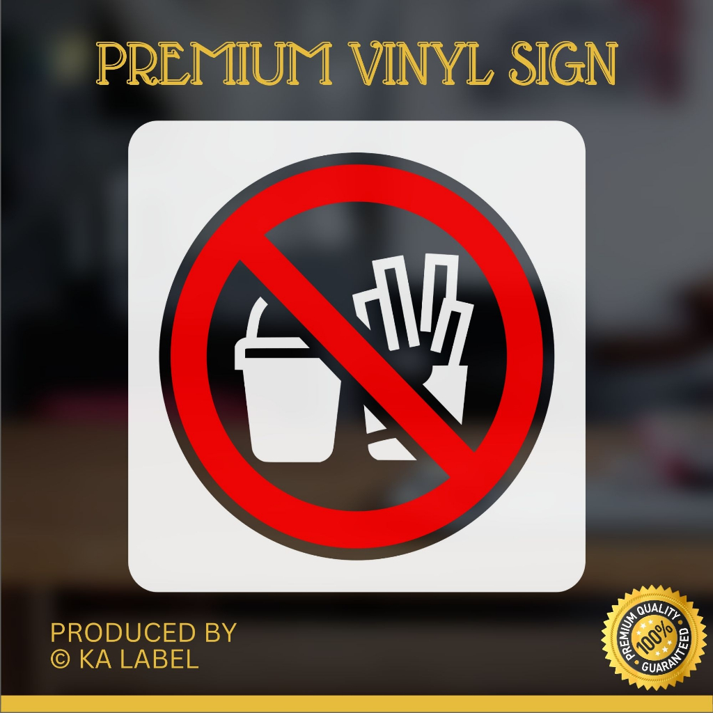 Premium Vinyl Sticker Signs - Shop Business Sign / Window Sign - Kedai ...