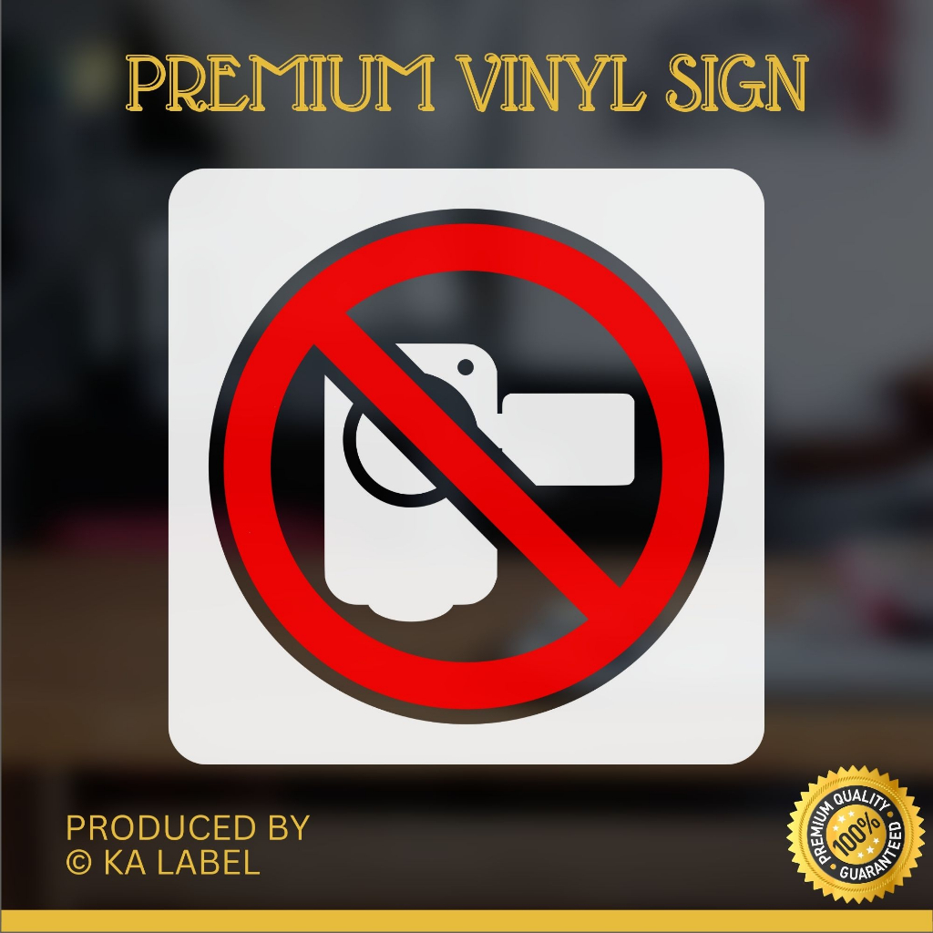 Premium Vinyl Sticker Sign - Shop Business Sign / Window Sign - Kedai ...