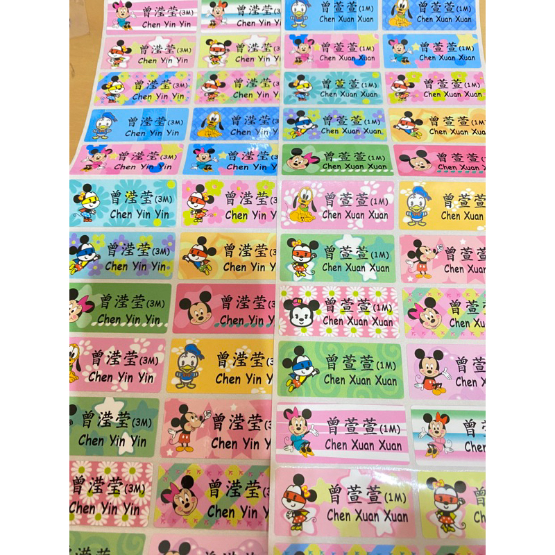 Cartoons Name Stickers Waterproof LARGE size Cute (30pcs) | Shopee Malaysia