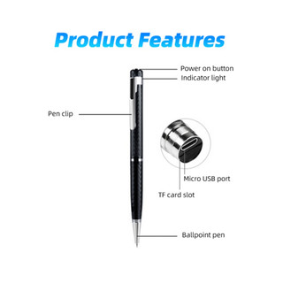 🐳【Fast Shipping】Professional Recording Pen 32GB 64G 128G Portable Voice ...