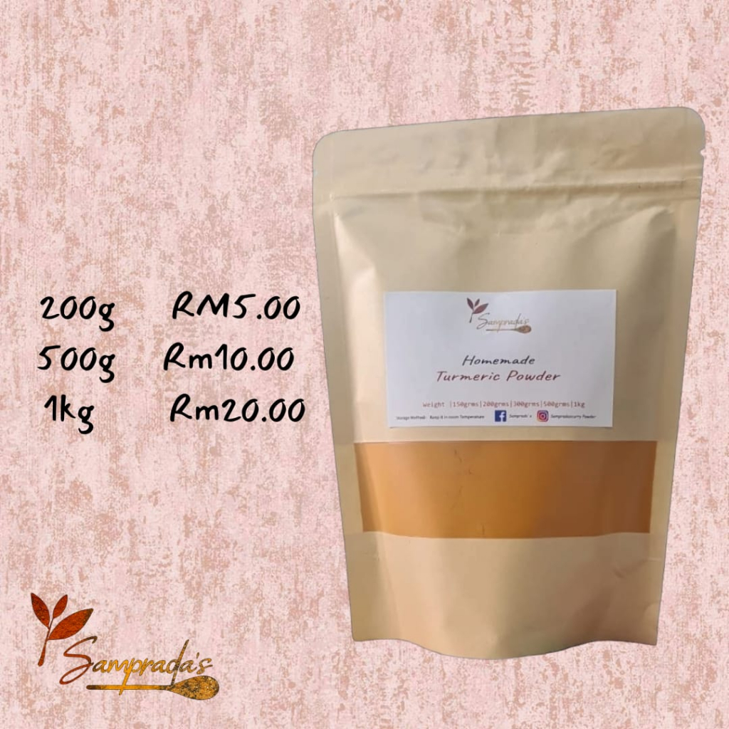 Serbuk Rempah Kari Kunyit Samprada's Turmeric Powder | Shopee Malaysia