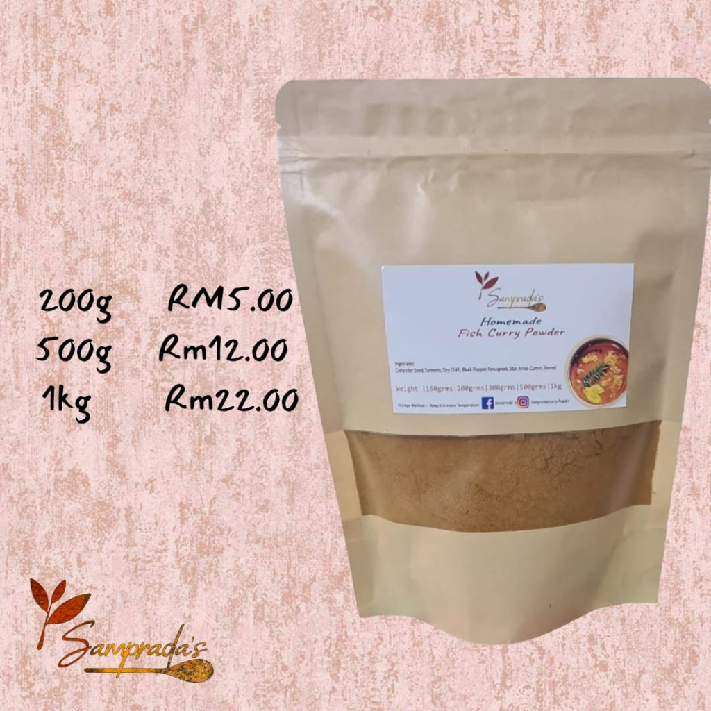 Serbuk Rempah Kari Ikan Samprada's Fish Curry Powder | Shopee Malaysia